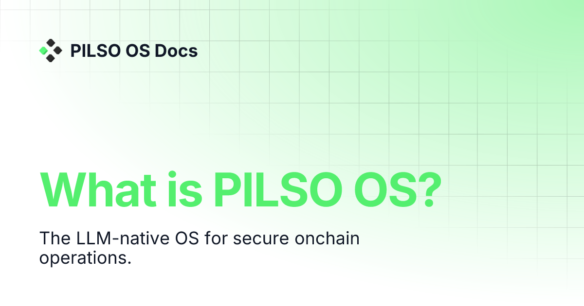What is PILSO OS? | PILSO OS Docs